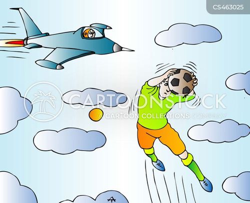 Football Shock Save Cartoons and Comics - funny pictures from CartoonStock