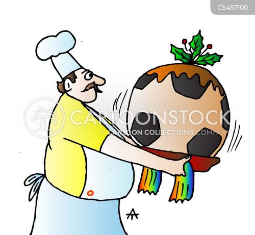 Christmas Pudding Cartoons and Comics - funny pictures from CartoonStock