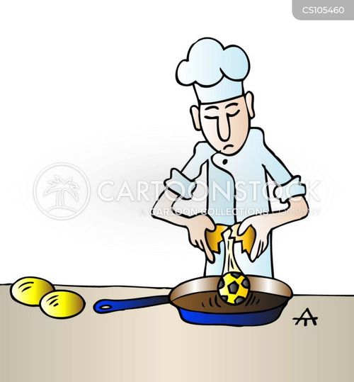 Cooking Eggs Cartoons and Comics - funny pictures from CartoonStock