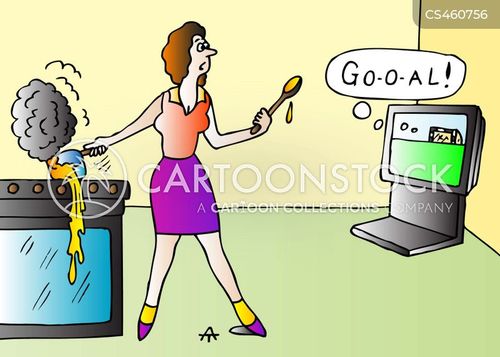 Distracted Cooking Cartoons and Comics - funny pictures from CartoonStock