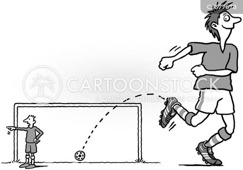Beat The Goalie Cartoons and Comics - funny pictures from CartoonStock