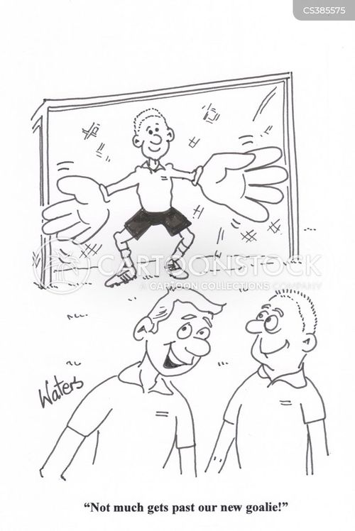 Goalie Cartoons and Comics - funny pictures from CartoonStock
