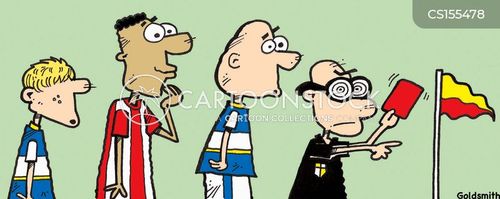 Football Referee Cartoons and Comics - funny pictures from CartoonStock