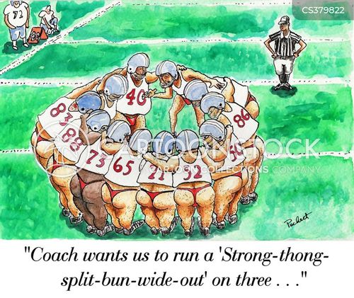 Football Trainer Schreit Cartoon