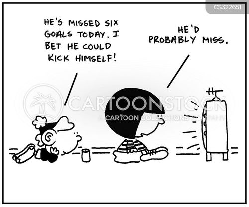 Missing Goals Cartoons and Comics - funny pictures from CartoonStock