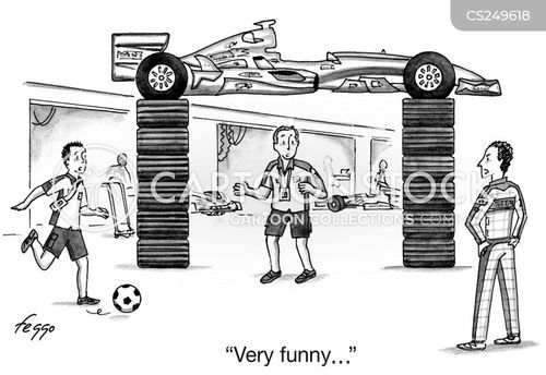 Formula One Cartoons and Comics - funny pictures from CartoonStock