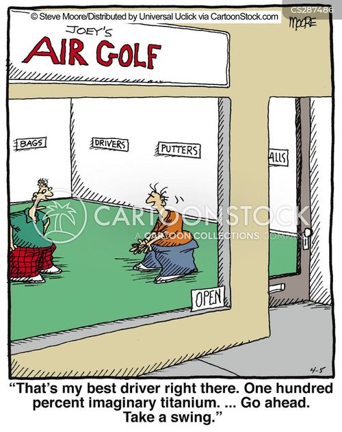 Golf Swing Mechanics Cartoons and Comics - funny pictures from CartoonStock