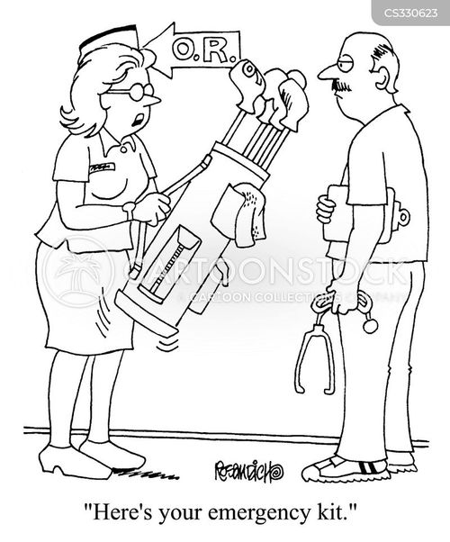 Emergency Kit Cartoons and Comics - funny pictures from CartoonStock