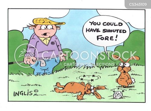 Golf Shout Cartoons and Comics - funny pictures from CartoonStock