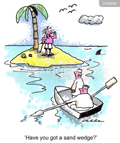 Sand Wedge Cartoons and Comics - funny pictures from CartoonStock