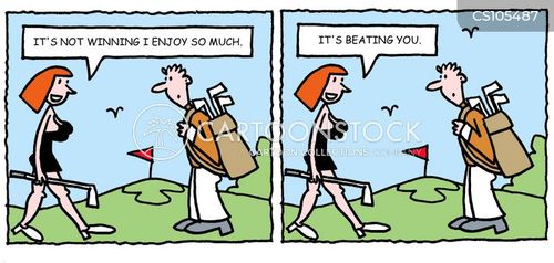 Female Golfers Cartoons and Comics - funny pictures from CartoonStock