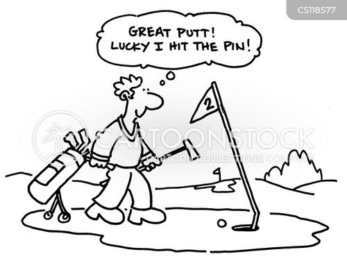 Putting Stroke Cartoons and Comics - funny pictures from CartoonStock