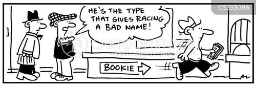Racing Track Cartoons and Comics - funny pictures from CartoonStock