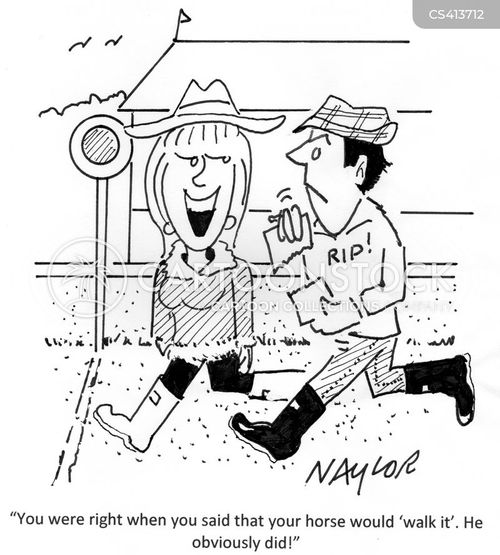 Horse Racing Cartoons and Comics - funny pictures from CartoonStock