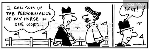 Horseback Riders Cartoons and Comics - funny pictures from CartoonStock