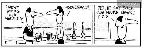 Horse Racing Cartoons and Comics - funny pictures from CartoonStock