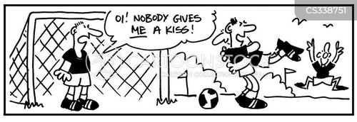 Goal Celebration Cartoons and Comics - funny pictures from CartoonStock