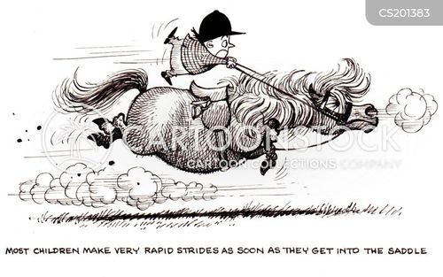 Saddle Cartoons and Comics - funny pictures from CartoonStock