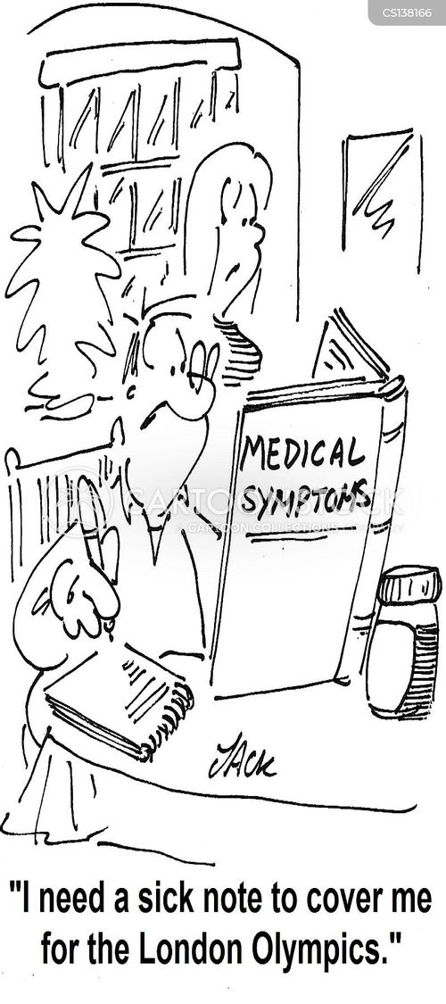 Sick Note Cartoons and Comics - funny pictures from CartoonStock