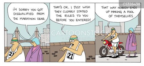 Marathon Runner Cartoons and Comics - funny pictures from CartoonStock