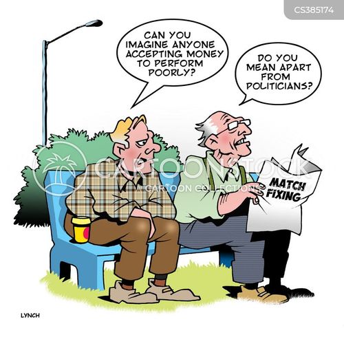 Match Fixing Cartoons and Comics - funny pictures from CartoonStock