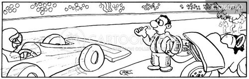 Motor Race Cartoons and Comics - funny pictures from CartoonStock