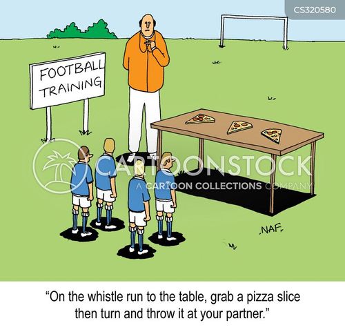 Football Training Cartoons and Comics - funny pictures from CartoonStock