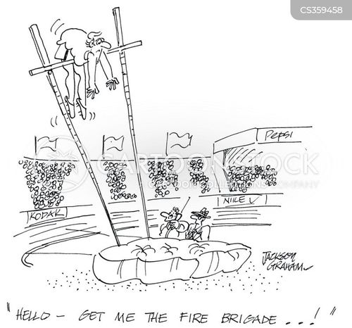 Pole Jumper Cartoons and Comics - funny pictures from CartoonStock