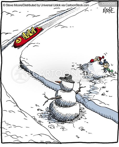 Bobsledding Cartoons and Comics - funny pictures from CartoonStock