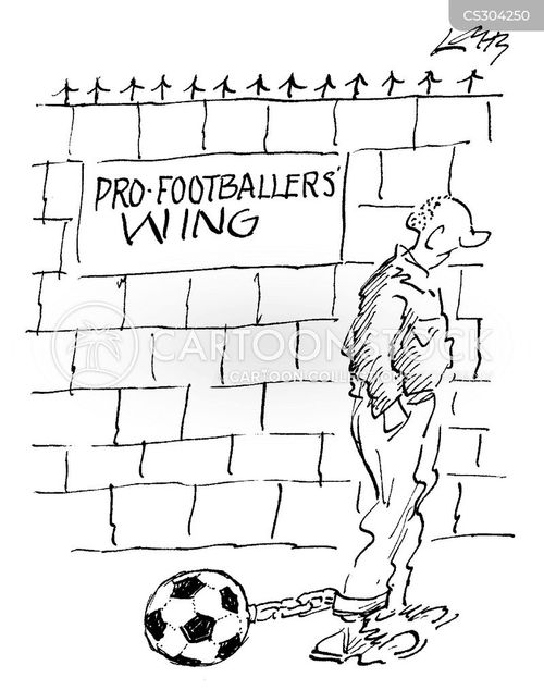 Pro Footballer Cartoons and Comics - funny pictures from CartoonStock