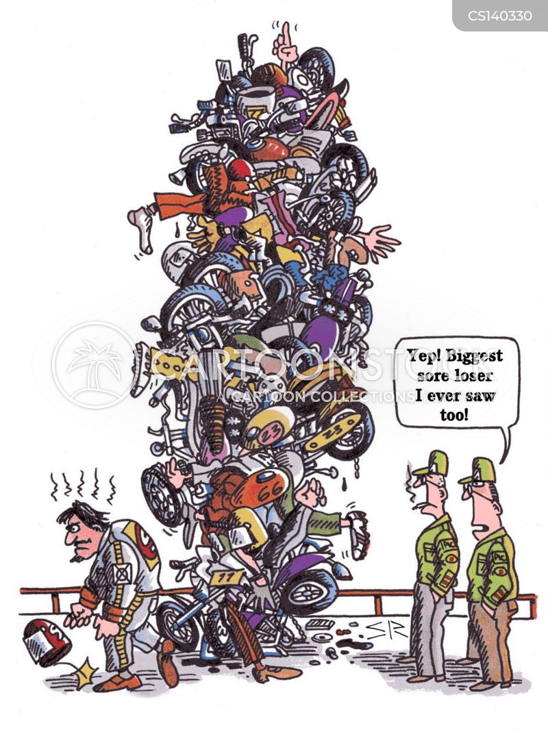 Motocross Cartoons and Comics - funny pictures from CartoonStock