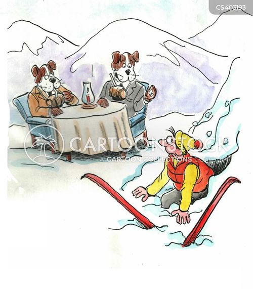 Avalanche Awareness Cartoons and Comics - funny pictures from CartoonStock