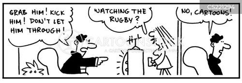 Rugby Fans Cartoons and Comics - funny pictures from CartoonStock