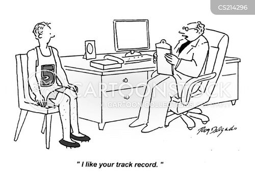 Track Record Cartoons and Comics - funny pictures from CartoonStock