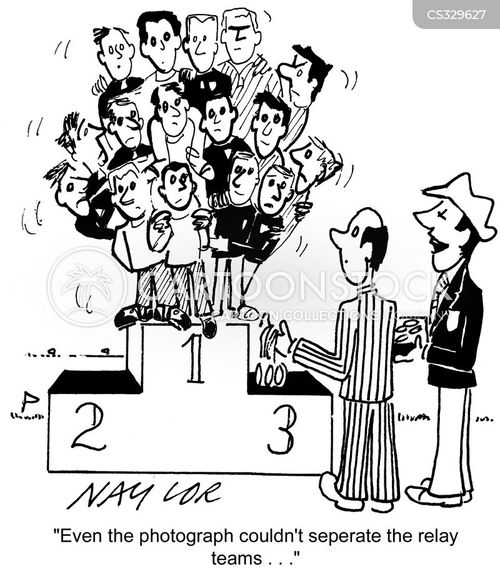 Relay Race Cartoons and Comics - funny pictures from CartoonStock