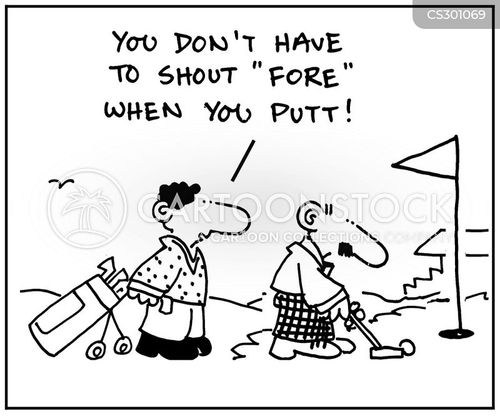 Golf Safety Cartoons and Comics - funny pictures from CartoonStock