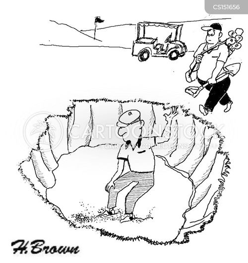 Sand Trap Cartoons and Comics - funny pictures from CartoonStock
