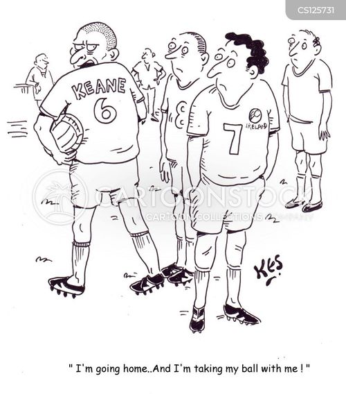 Football Player Cartoons and Comics - funny pictures from CartoonStock