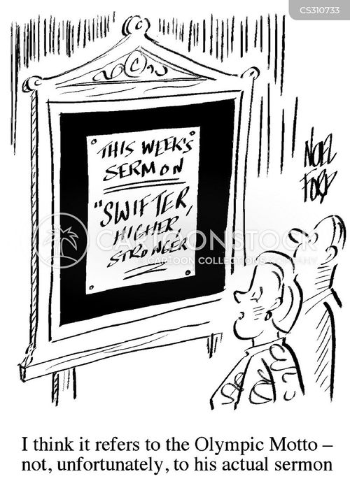 Church Sermon Cartoons and Comics - funny pictures from CartoonStock