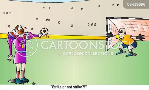 Football Strikers Cartoons and Comics - funny pictures from CartoonStock