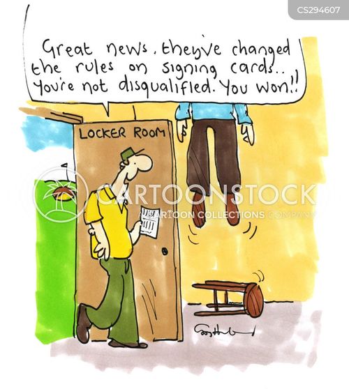 Disqualify Cartoons and Comics - funny pictures from CartoonStock