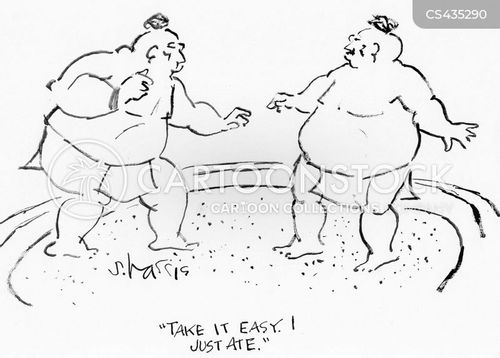 Sumo Wrestler Cartoons and Comics - funny pictures from CartoonStock