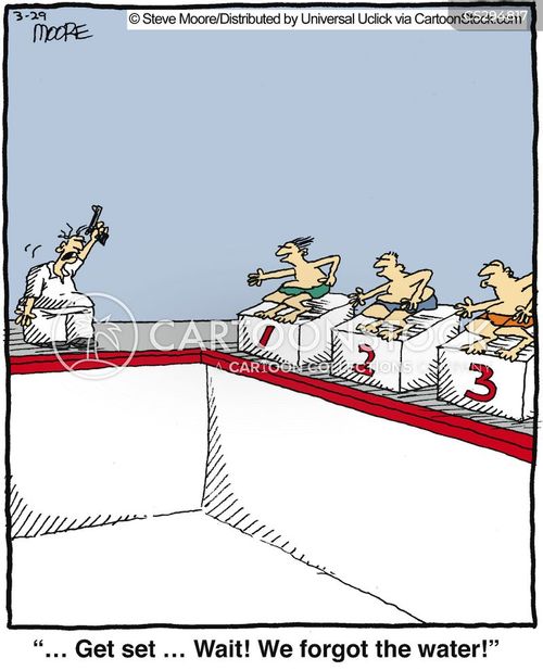 Starting Gun Cartoons and Comics - funny pictures from CartoonStock