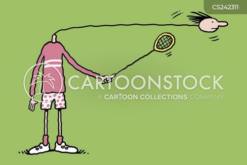 Racquet Sports Cartoons and Comics - funny pictures from CartoonStock