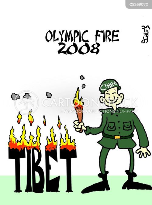 Olympic Flame Cartoons and Comics - funny pictures from CartoonStock