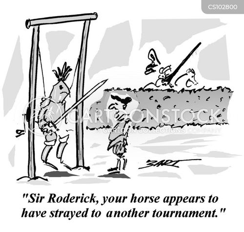 Jousting Tournament Cartoons and Comics - funny pictures from CartoonStock
