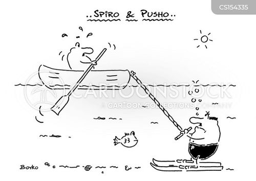 Water Skier Cartoons and Comics - funny pictures from CartoonStock