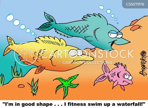 Fitness Swimmer Cartoons and Comics - funny pictures from CartoonStock