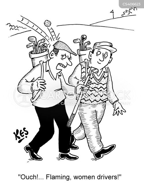 Women Golfers Cartoons and Comics - funny pictures from CartoonStock
