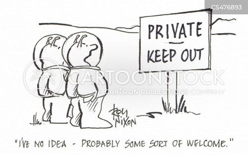 Private Property Cartoons and Comics - funny pictures from CartoonStock